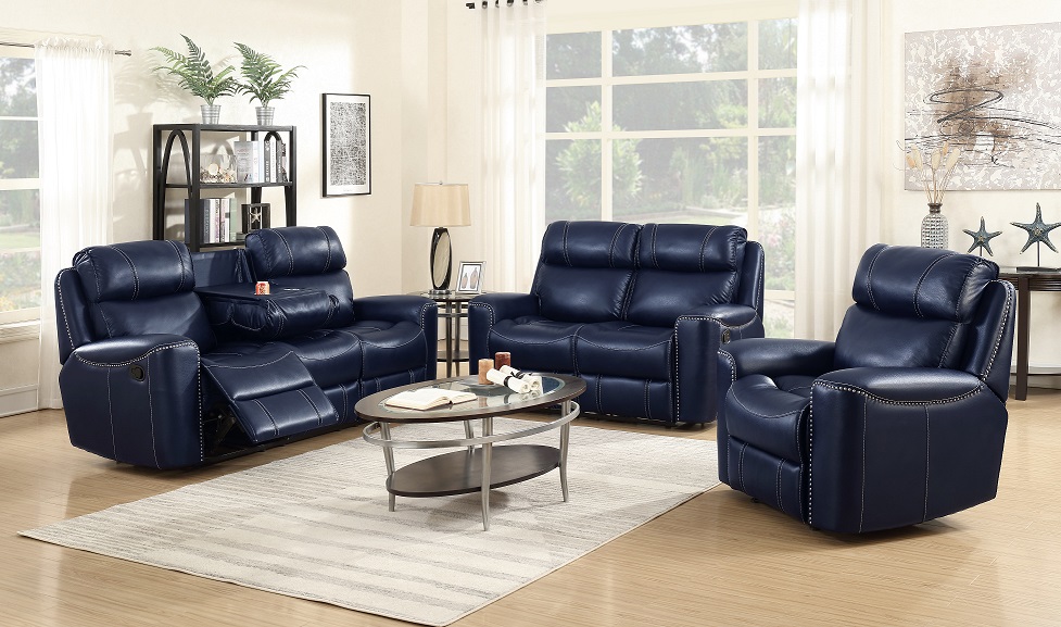 Paco Recliner Leather Sofa Set - Furtado Furniture