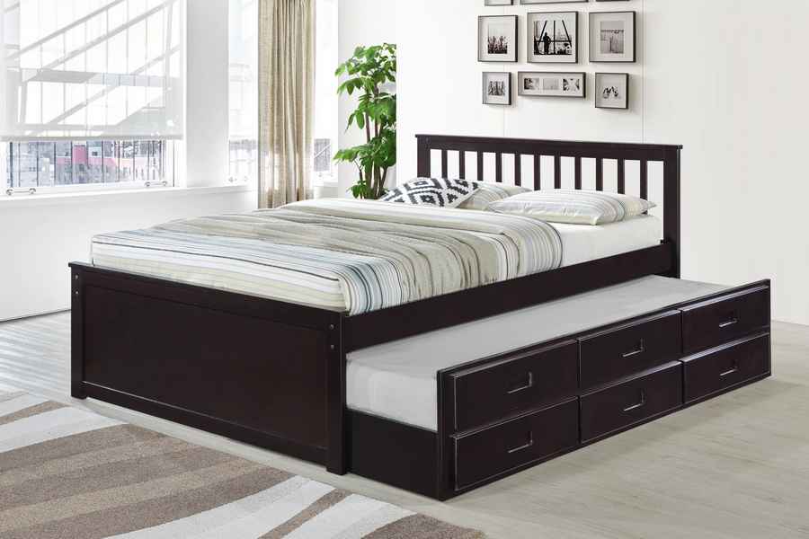 IF-301 Double Wood Captain Bed - Furtado Furniture